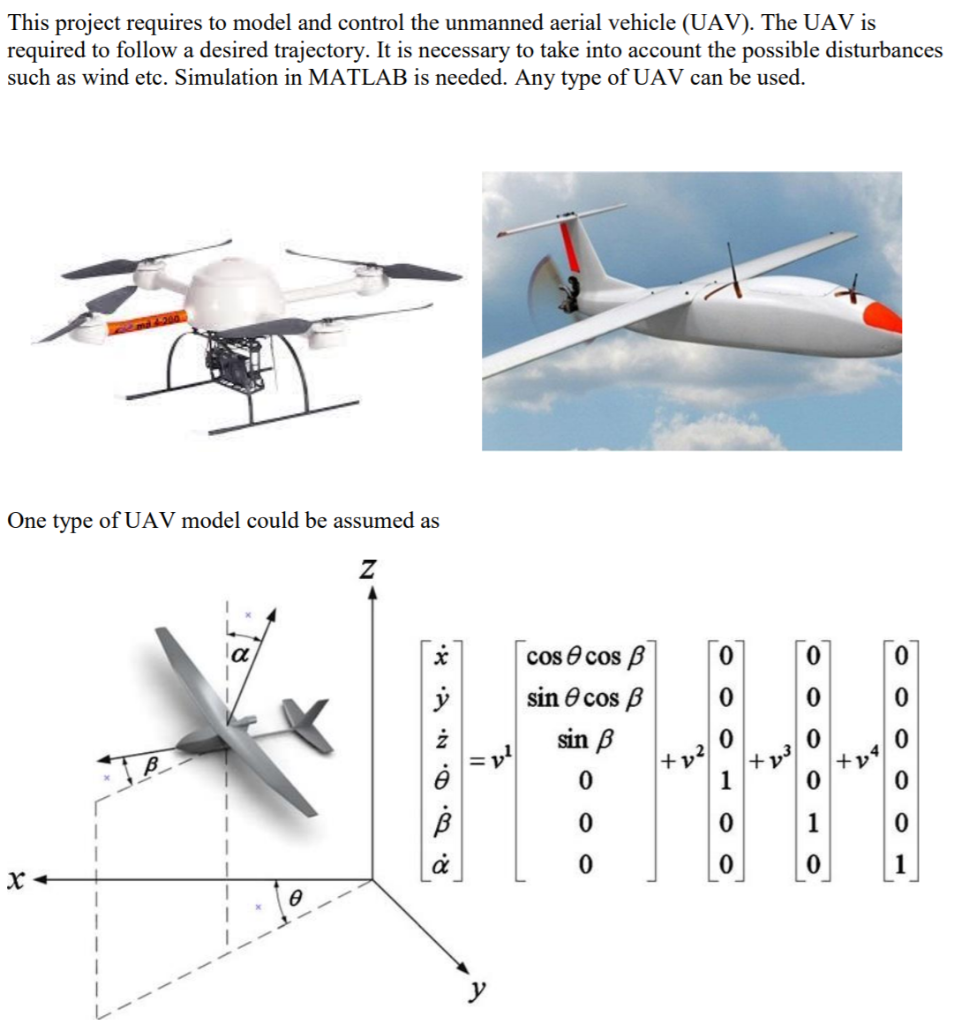 This project requires to model and control the | Chegg.com