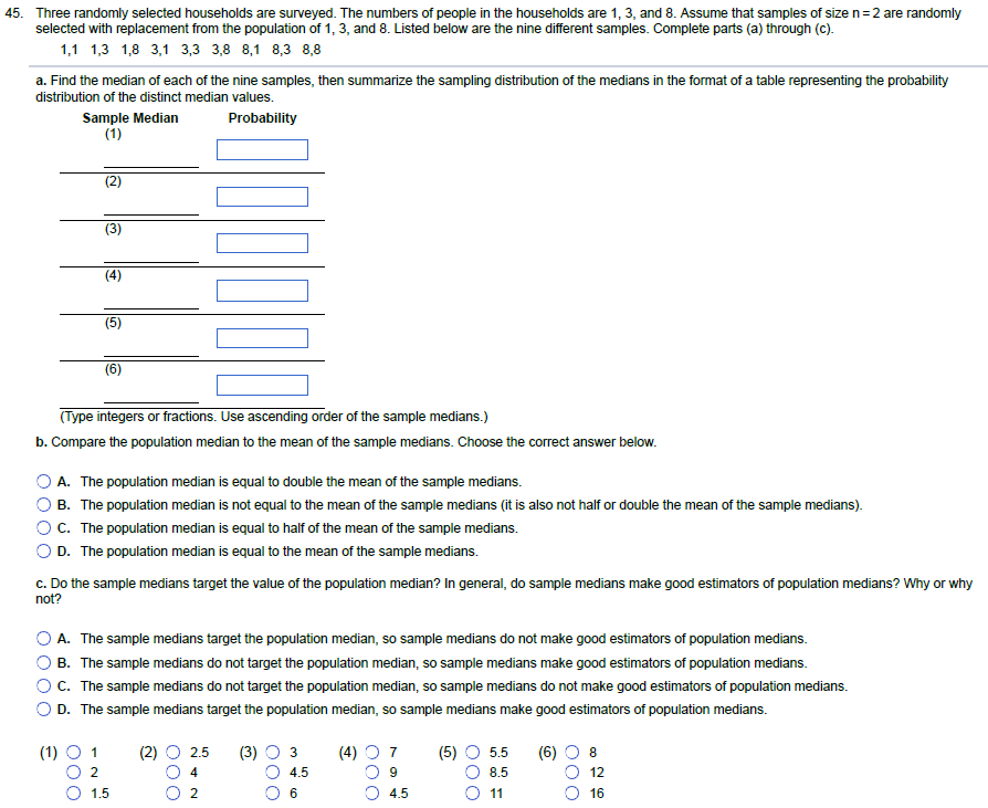 Solved 5. Three randomly selected households are surveyed. | Chegg.com