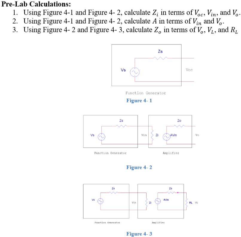 Solved Pre-Lab Calculations: 1. Using Figure 4-1 and Figure | Chegg.com