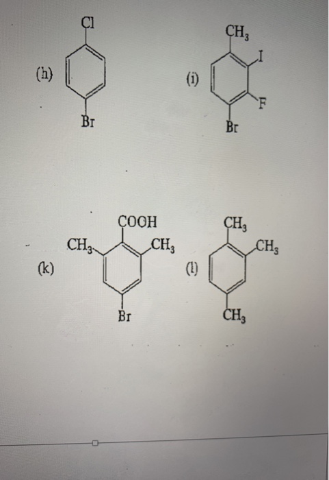Solved acceptable name for each of the following structures. | Chegg.com