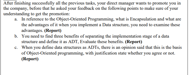 Solved After finishing successfully all the previous tasks, | Chegg.com