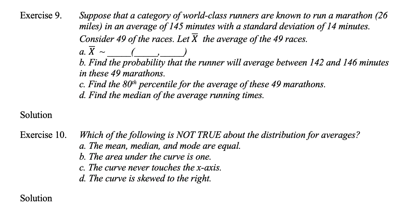 Solved Suppose that a category of world-class runners are | Chegg.com