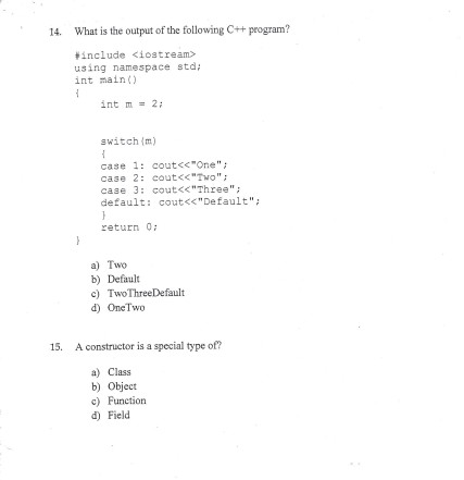 Solved 1. Which of the following is a wrong identifier in | Chegg.com