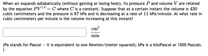 Solved When air expands adiabatically (without gaining or | Chegg.com