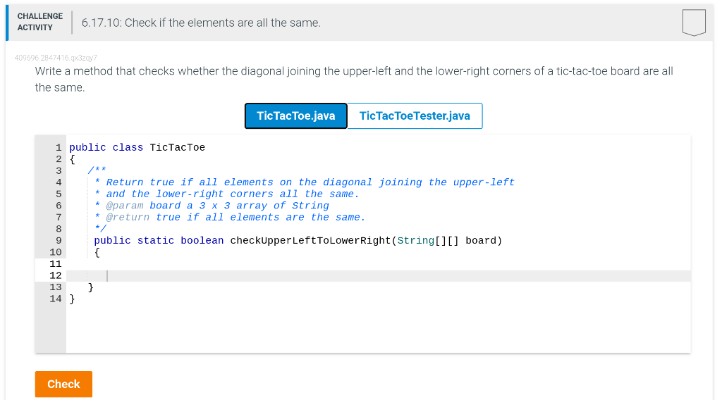 Solved \begin{tabular}{l|l} HALLENGE & 6.17.10: Check if the | Chegg.com