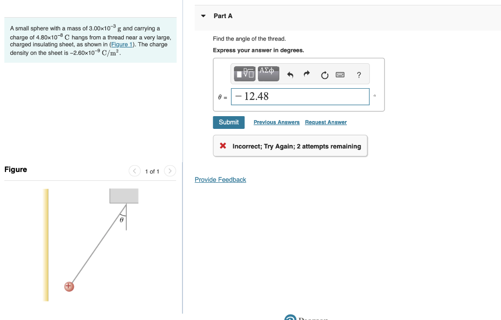 Solved A small sphere with a mass of 3.00×10−3 g and | Chegg.com