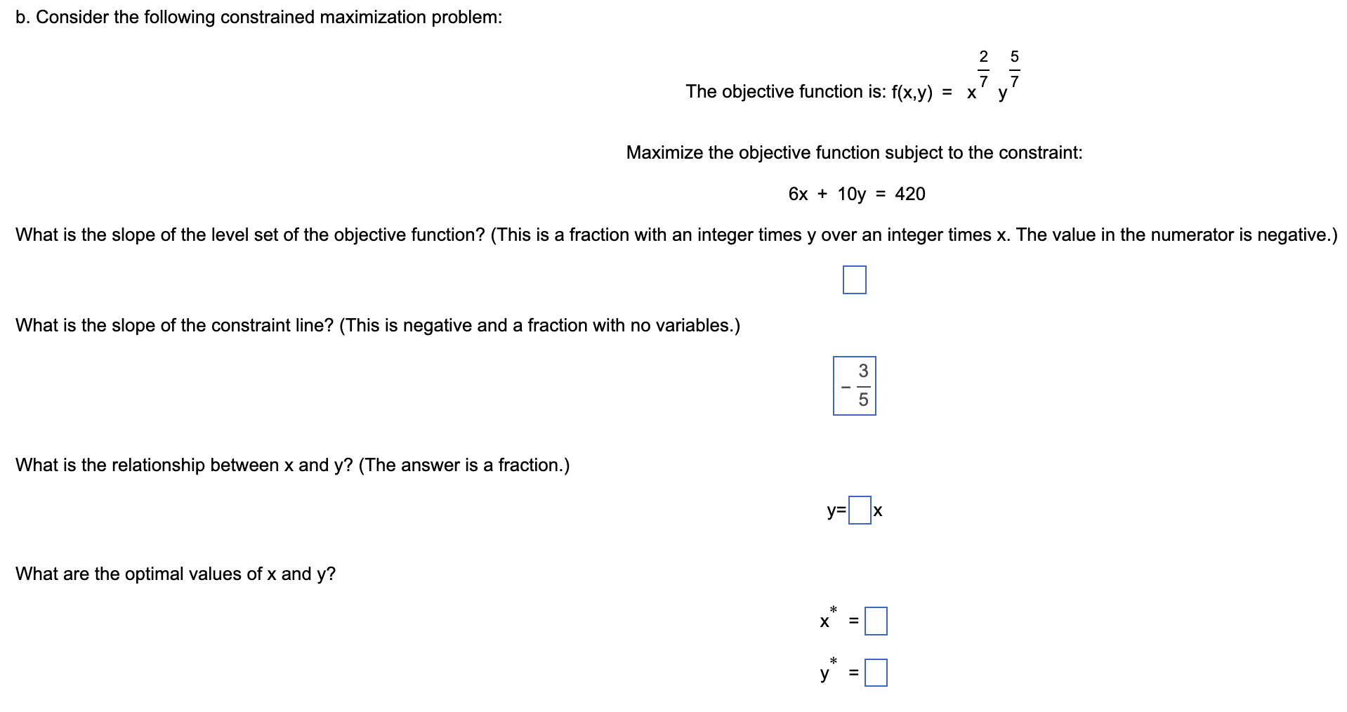 Solved a. Consider the following constrained maximization | Chegg.com