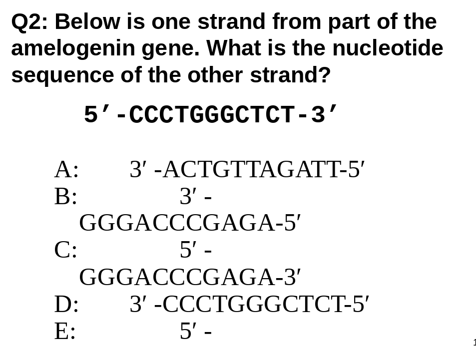 Solved Q1: The DNA fragment indicated is approximately base | Chegg.com