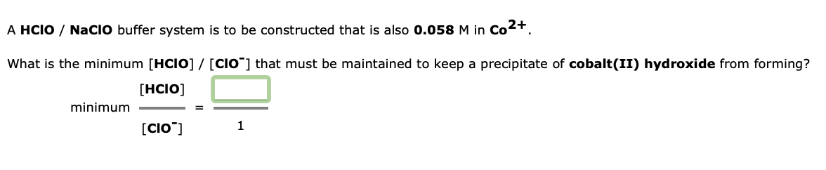 Solved A HCIO / NaCIO buffer system is to be constructed | Chegg.com