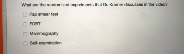 Dr. Barry Kramer suggests that too frequently complex | Chegg.com
