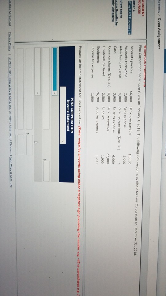 Solved ignment> Open Assignment IGNMENT OURCES Pina | Chegg.com