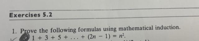 Solved 1. Prove the following formulas using mathematical | Chegg.com