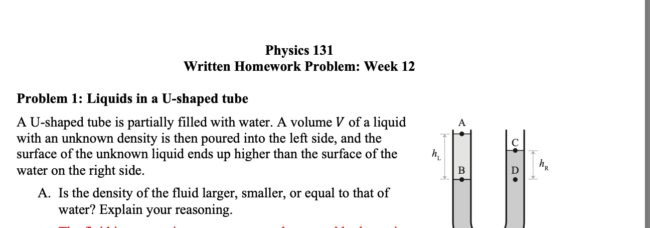 Solved Physics 131 Written Homework Problem: Week 12 A с | Chegg.com