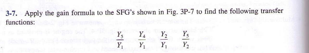 Solved 3-7. Apply the gain formula to the SFG's shown in | Chegg.com