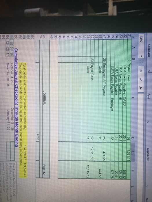 GIH JK MN 3 Excel Instructions CAUTION: Read Appendix | Chegg.com