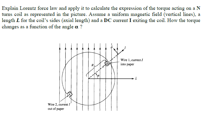 Solved Explain Lorentz force law and apply it to calculate | Chegg.com