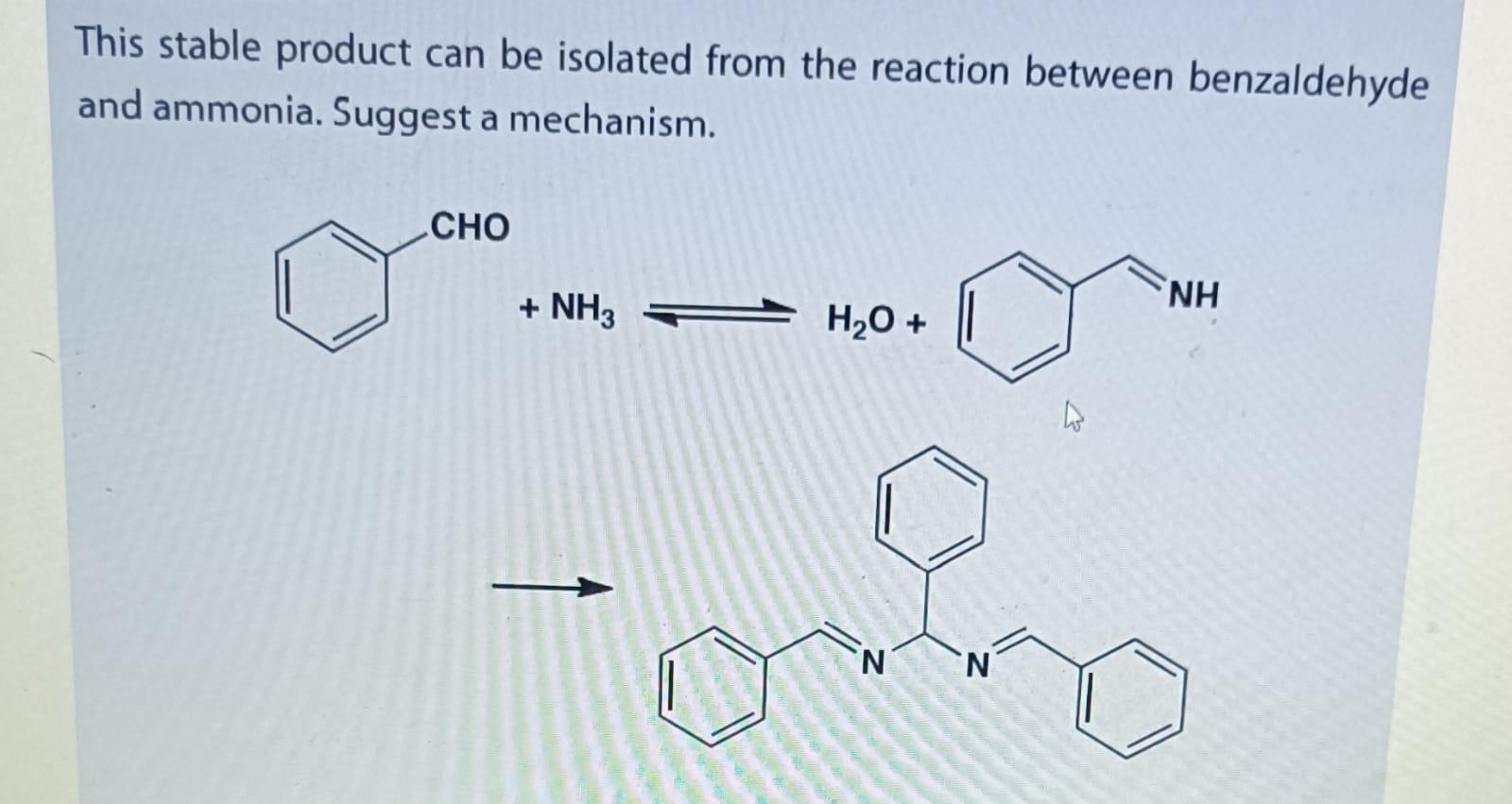 Solved This stable product can be isolated from the reaction | Chegg.com