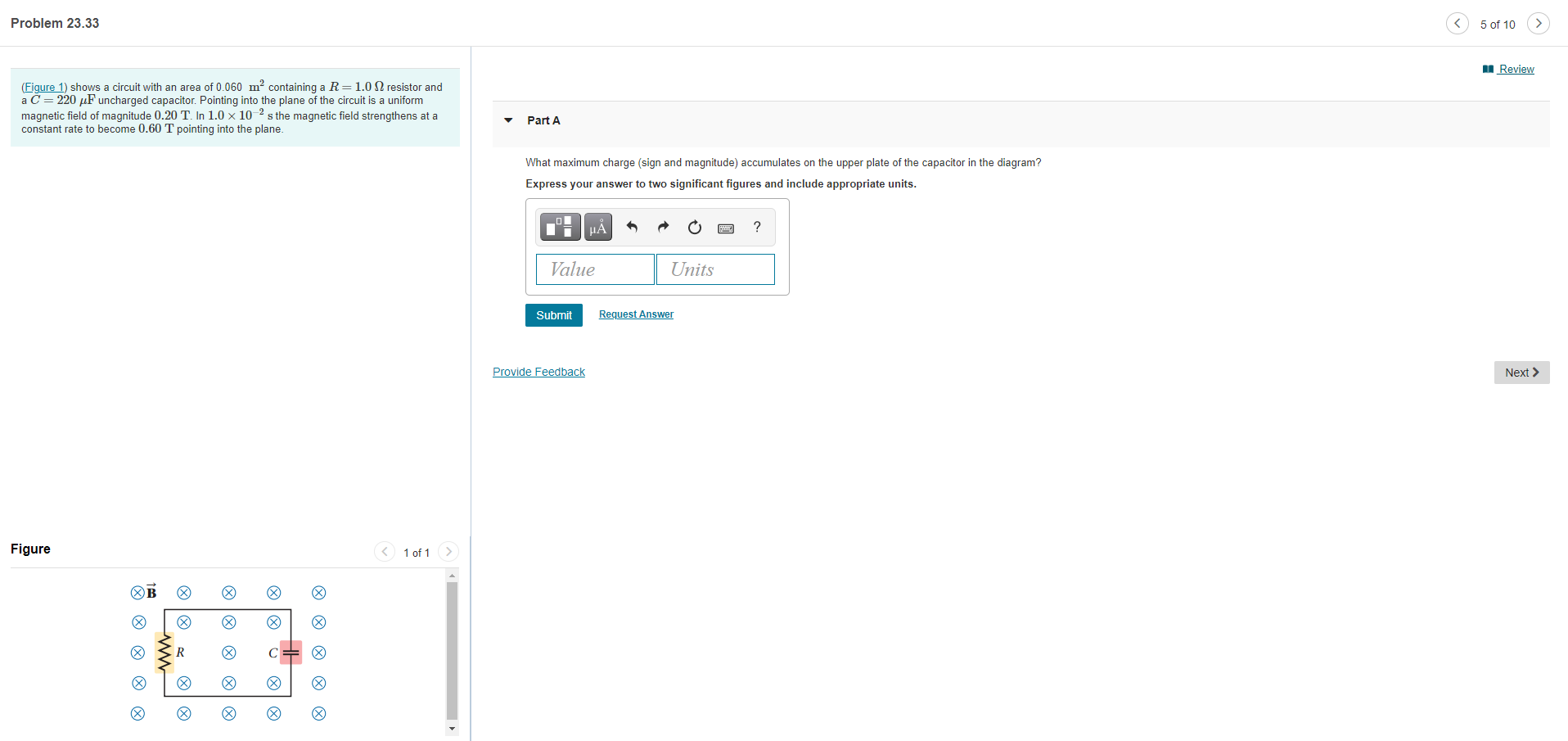 Solved Problem 23.33 Review (Figure 1) shows a | Chegg.com
