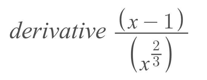 Solved derivative (x32)(x−1) | Chegg.com