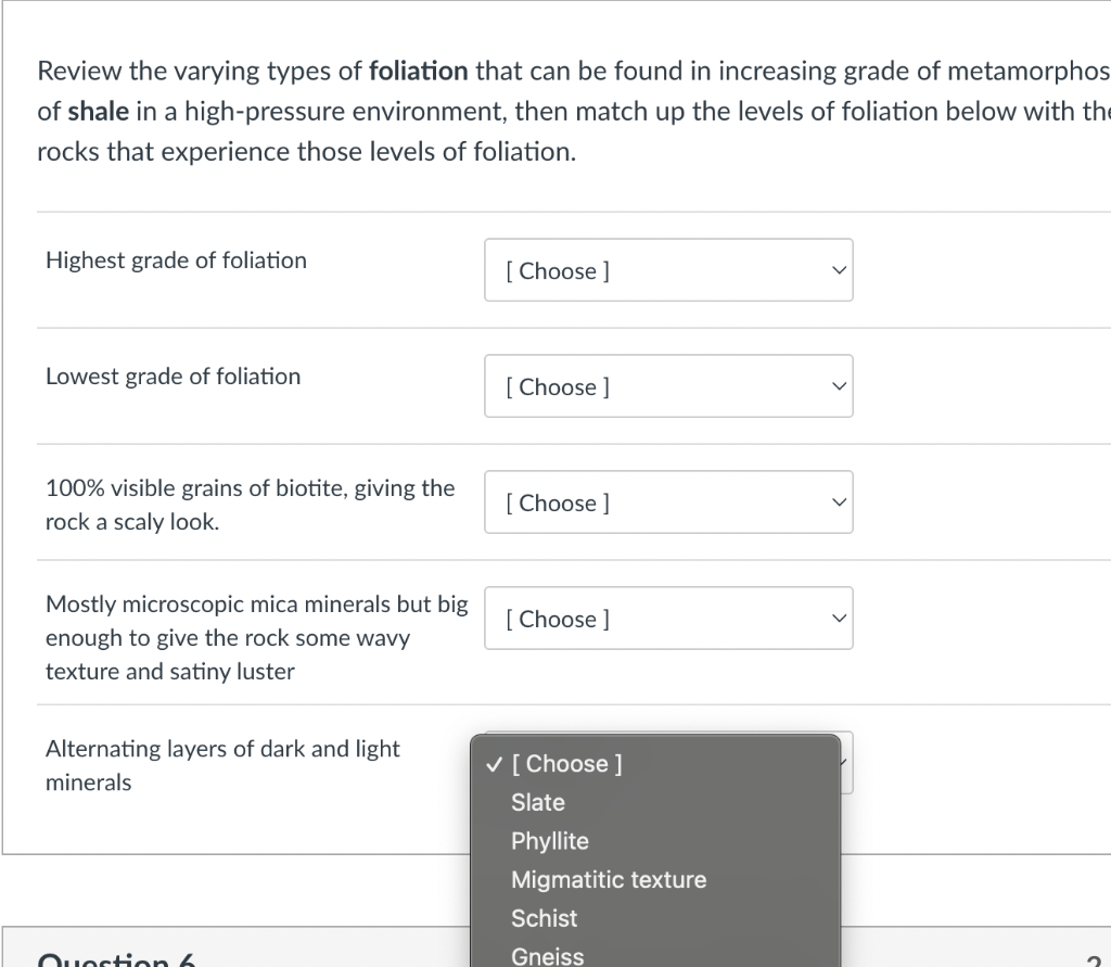 Solved Review the varying types of foliation that can be | Chegg.com