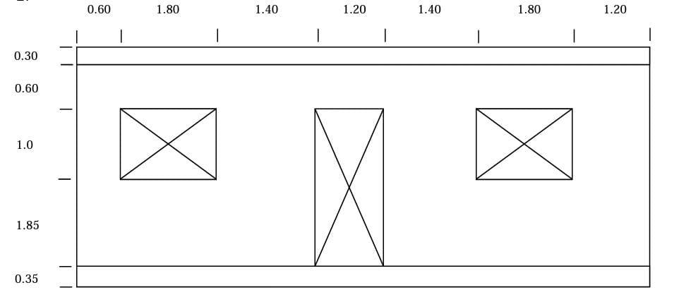 Solved The above diagram (NTS and all dimensions in meters) | Chegg.com