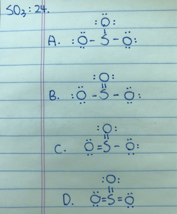 Solved Which one is the right form of Lewis Structure for | Chegg.com