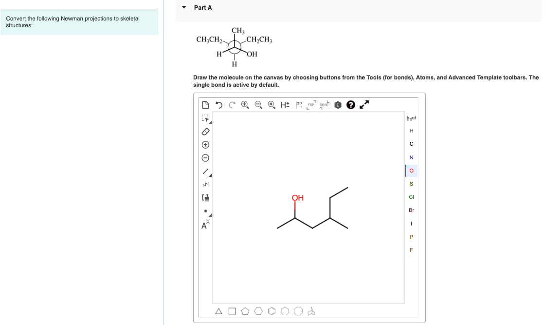 Solved Convert the following Newman projections to skeletal | Chegg.com