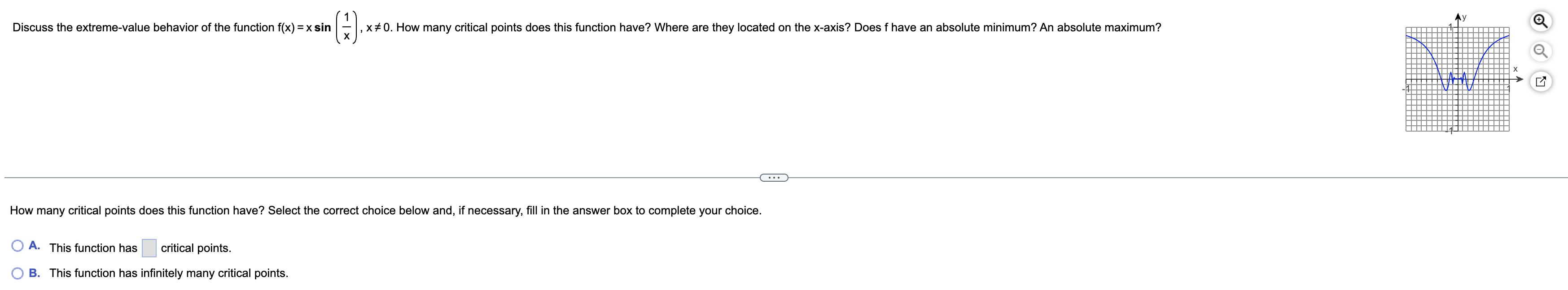 Solved a. Find the local extrema of the function | Chegg.com