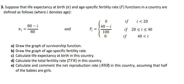Solved 3. Suppose that life expectancy at birth (Tt) and | Chegg.com