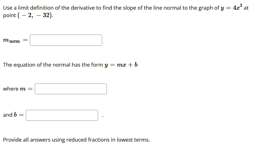 Solved = 423 at Use a limit definition of the derivative to | Chegg.com