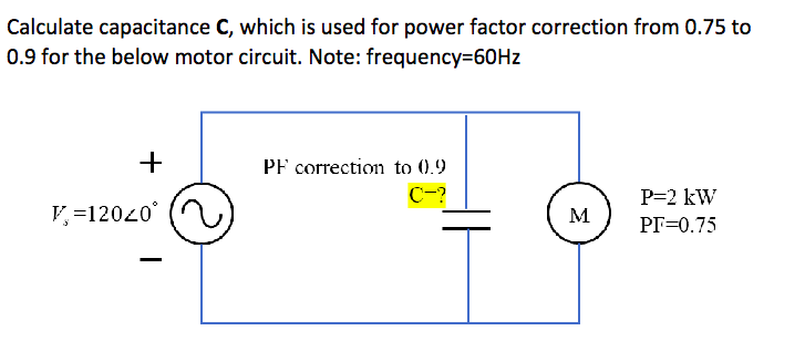 Solved Calculate capacitance C, which is used for power | Chegg.com