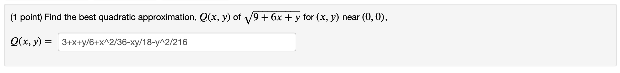 Solved This is the answer I got but it is wrong :( | Chegg.com