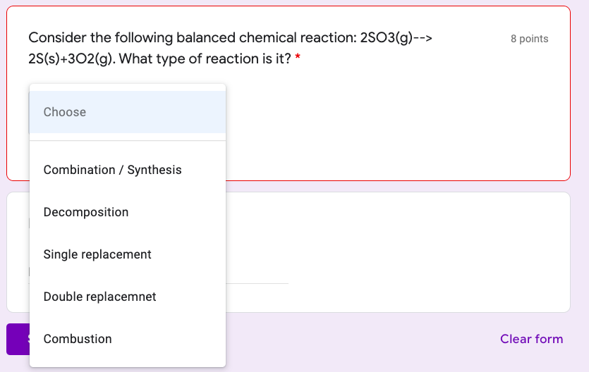 Solved Consider the following balanced chemical reaction: | Chegg.com