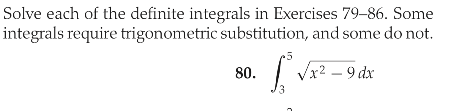 Solved Solve each of the definite integrals in Exercises | Chegg.com