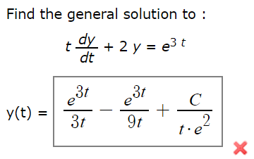 Solved Find the general solution to this differential | Chegg.com