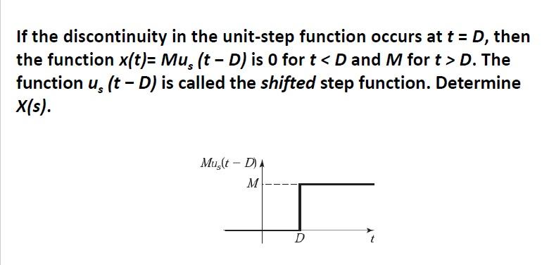 Solved If the discontinuity in the unit-step function occurs | Chegg.com