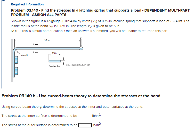Solved Required Information Problem 03.140 - Flnd the | Chegg.com