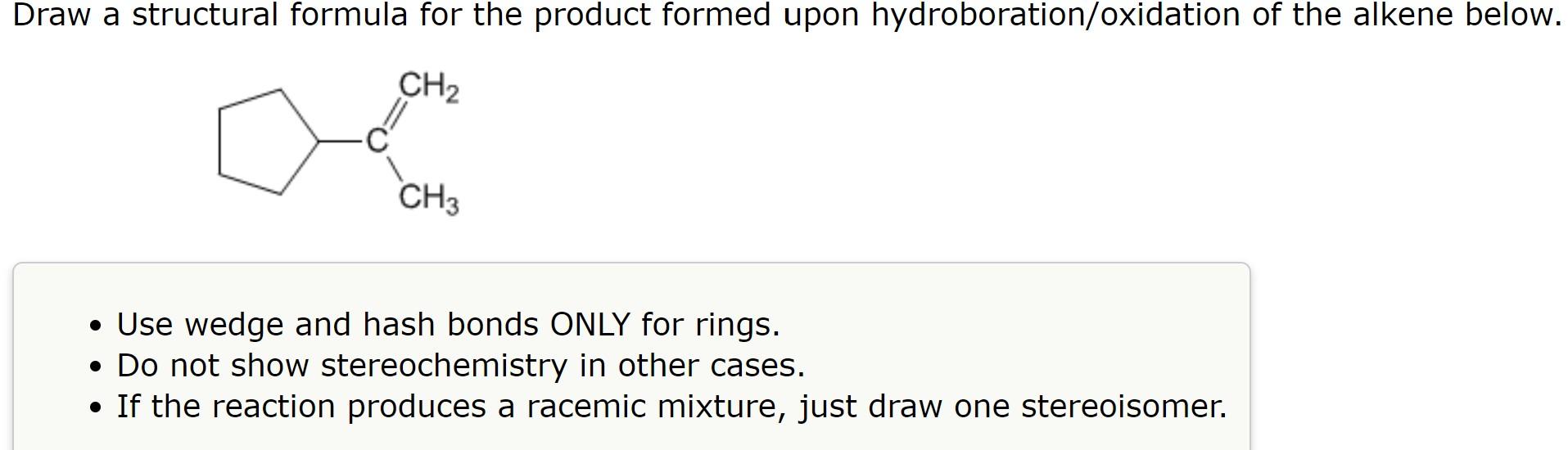 Solved Draw a structural formula for the product formed upon | Chegg.com
