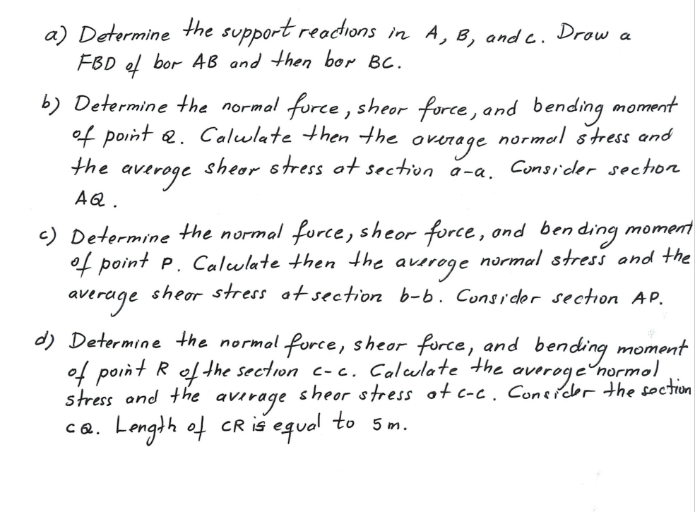 Solved Problem 1: For the structural assemblya) Determine | Chegg.com