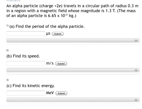 Solved An alpha particle (charge +2e) travels in a circular | Chegg.com