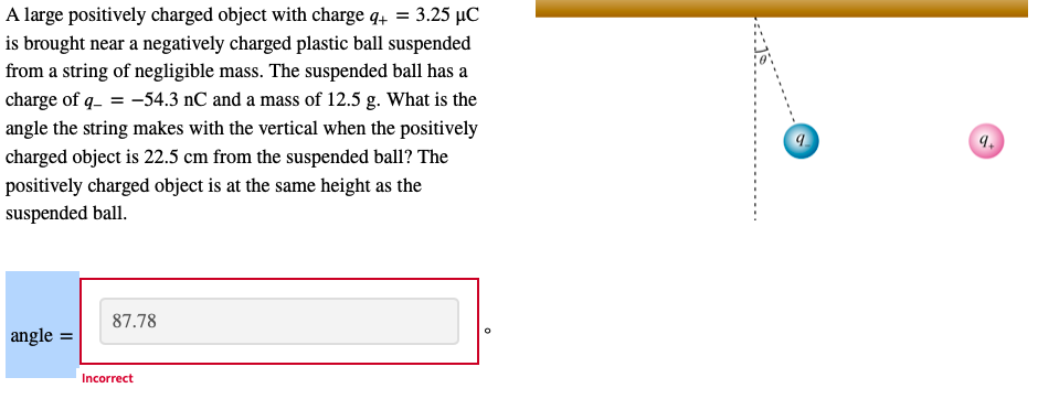 Solved A large positively charged object with charge | Chegg.com
