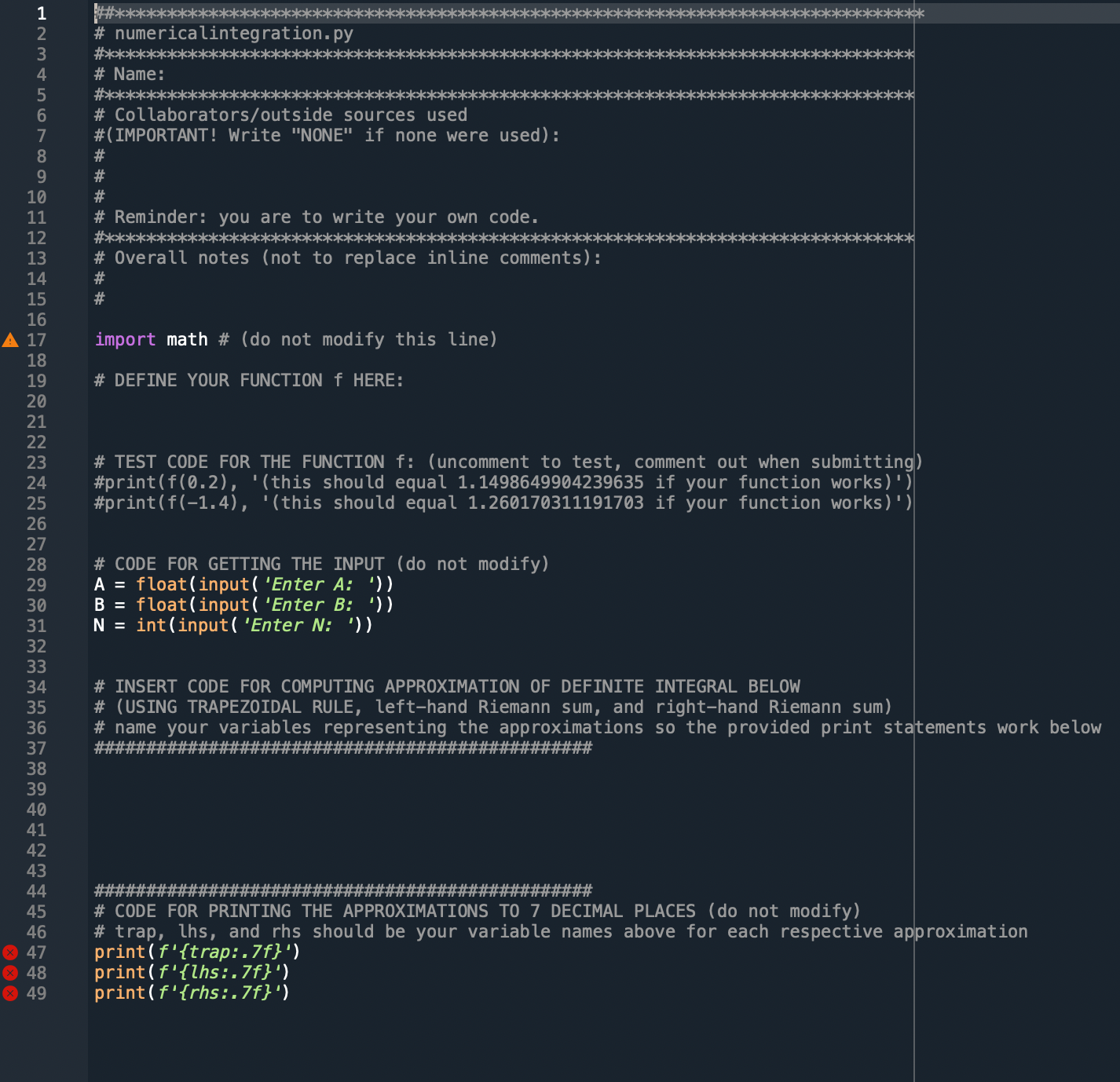 Solved python code please, please consider the last lines of | Chegg.com