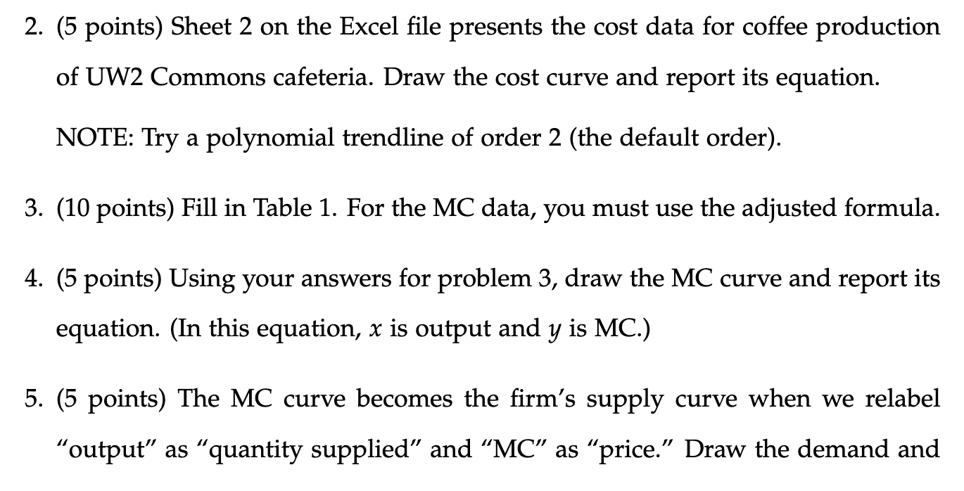 Solved \begin{tabular}{|c|c|} \hline Price & Quantity | Chegg.com