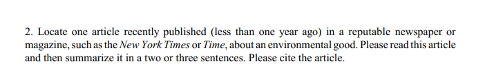 Solved 2. Locate one article recently published (less than | Chegg.com