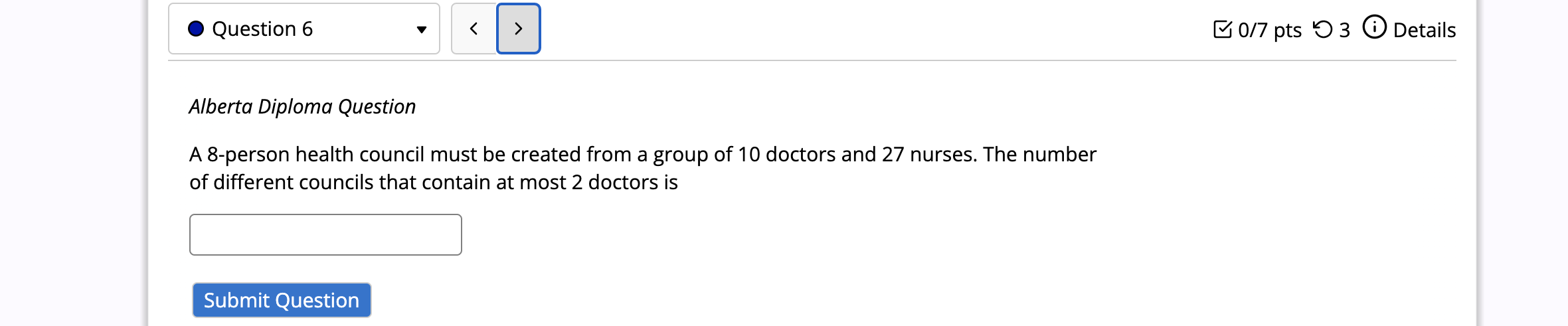 Solved Alberta Diploma Question A 8-person health council | Chegg.com