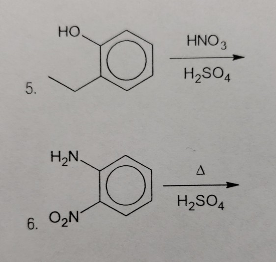 Solved HO HNO2 H2SO4 H2SO4 O2N | Chegg.com