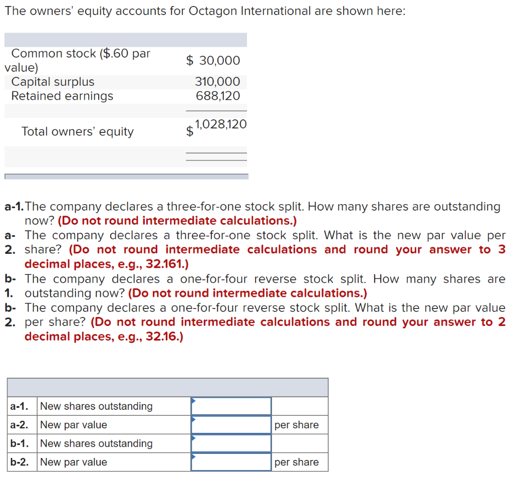 Solved The owners' equity accounts for Octagon International | Chegg.com