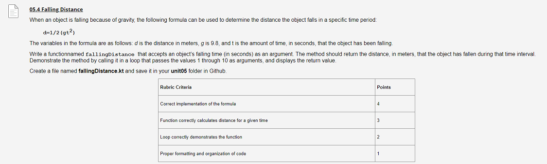 Solved When an object is falling because of gravity, the | Chegg.com
