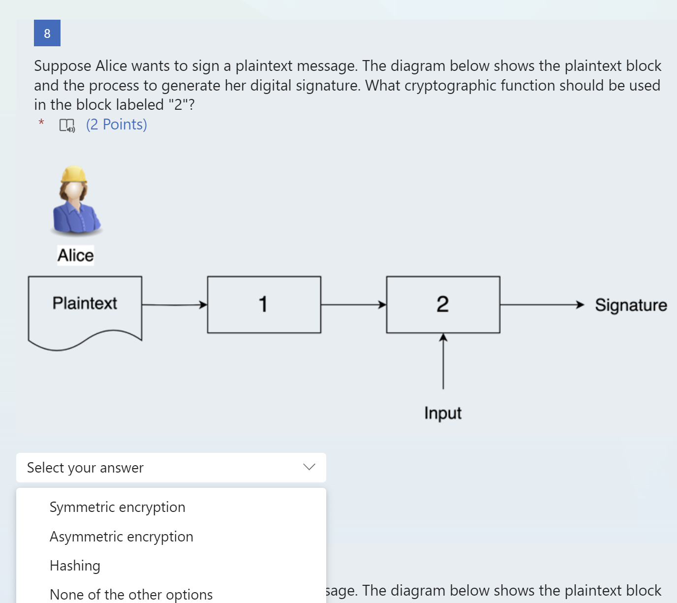 Solved Suppose Alice wants to send Bob an encrypted message | Chegg.com