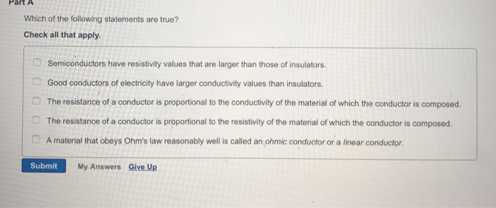 Solved Which of the following statements are true? Check | Chegg.com